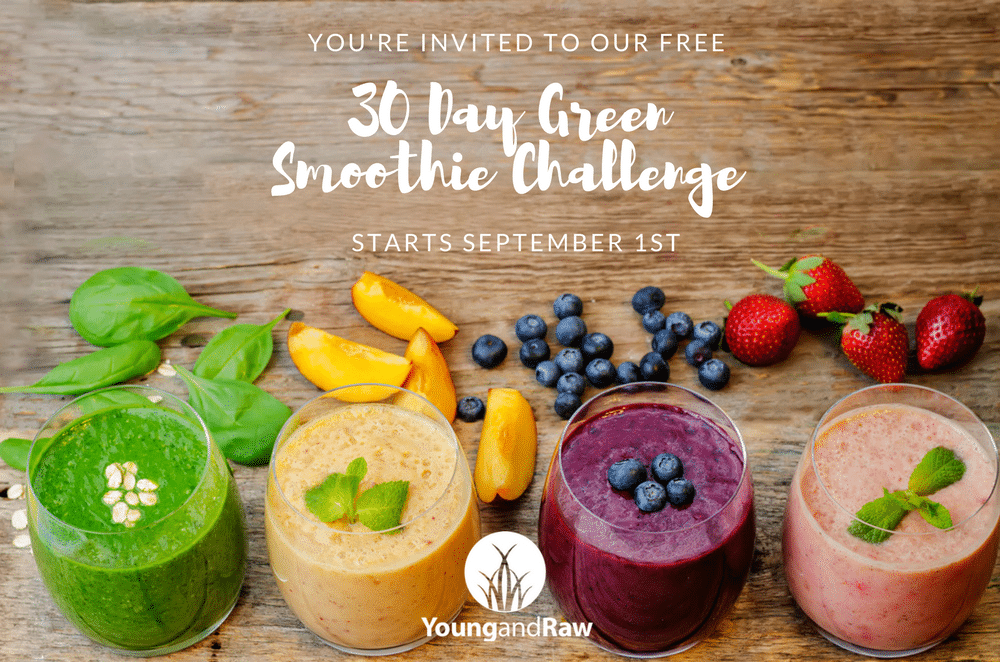 Young and Raw 30 Day Green Smoothie Challenge Recipes for September ...